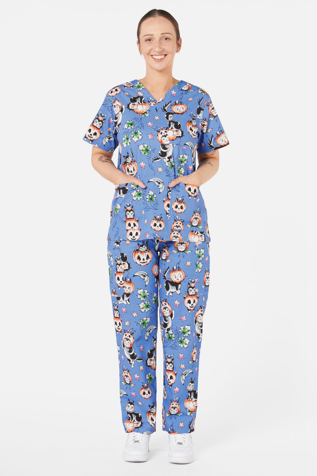 Pumpkin Kitty Scrub Set – Dangerfield NZ