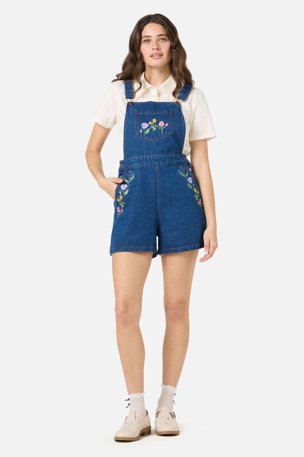 Flower Patch Emb Short Overall – Dangerfield NZ