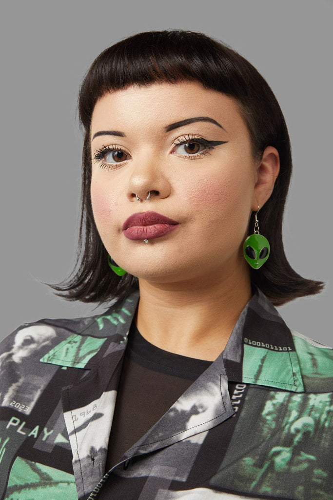 Alien Head Earrings – Dangerfield NZ