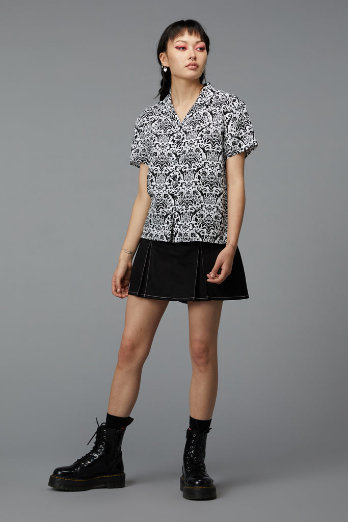 Devil Print Blouse – Dangerfield NZ