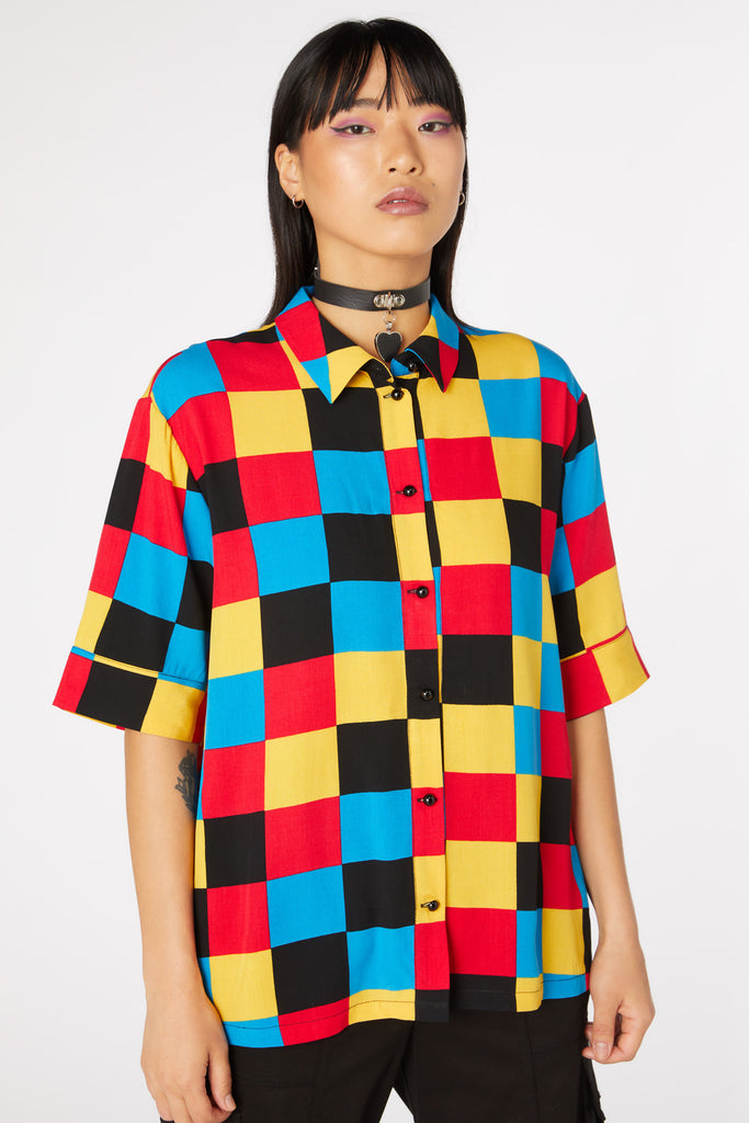 Patch Colour Block Shirt – Dangerfield NZ
