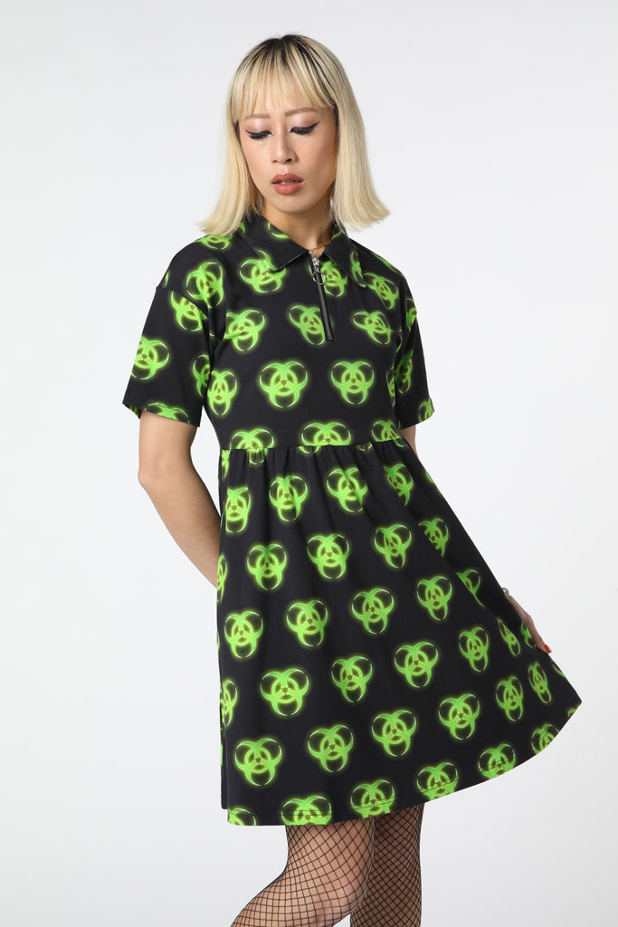 Biohazard Print Smock Dress – Dangerfield NZ