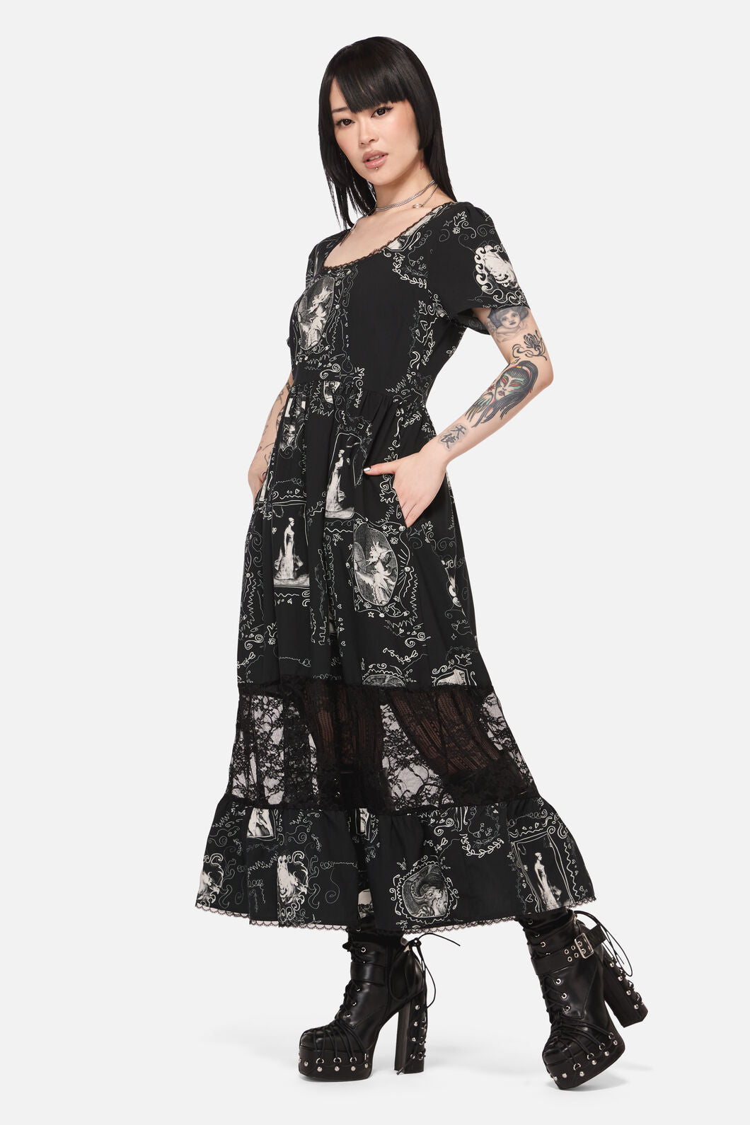 Holy Thursday Goth Midi Dress – Dangerfield NZ