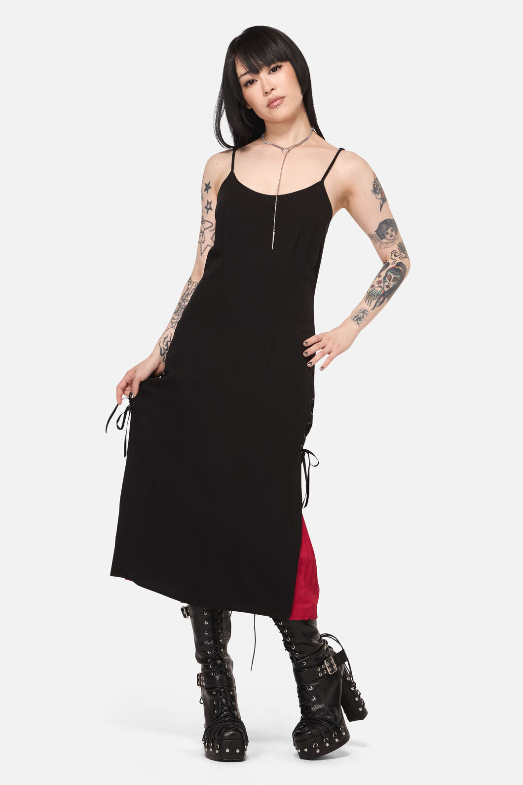 Framed Goth Midi Dress – Dangerfield NZ
