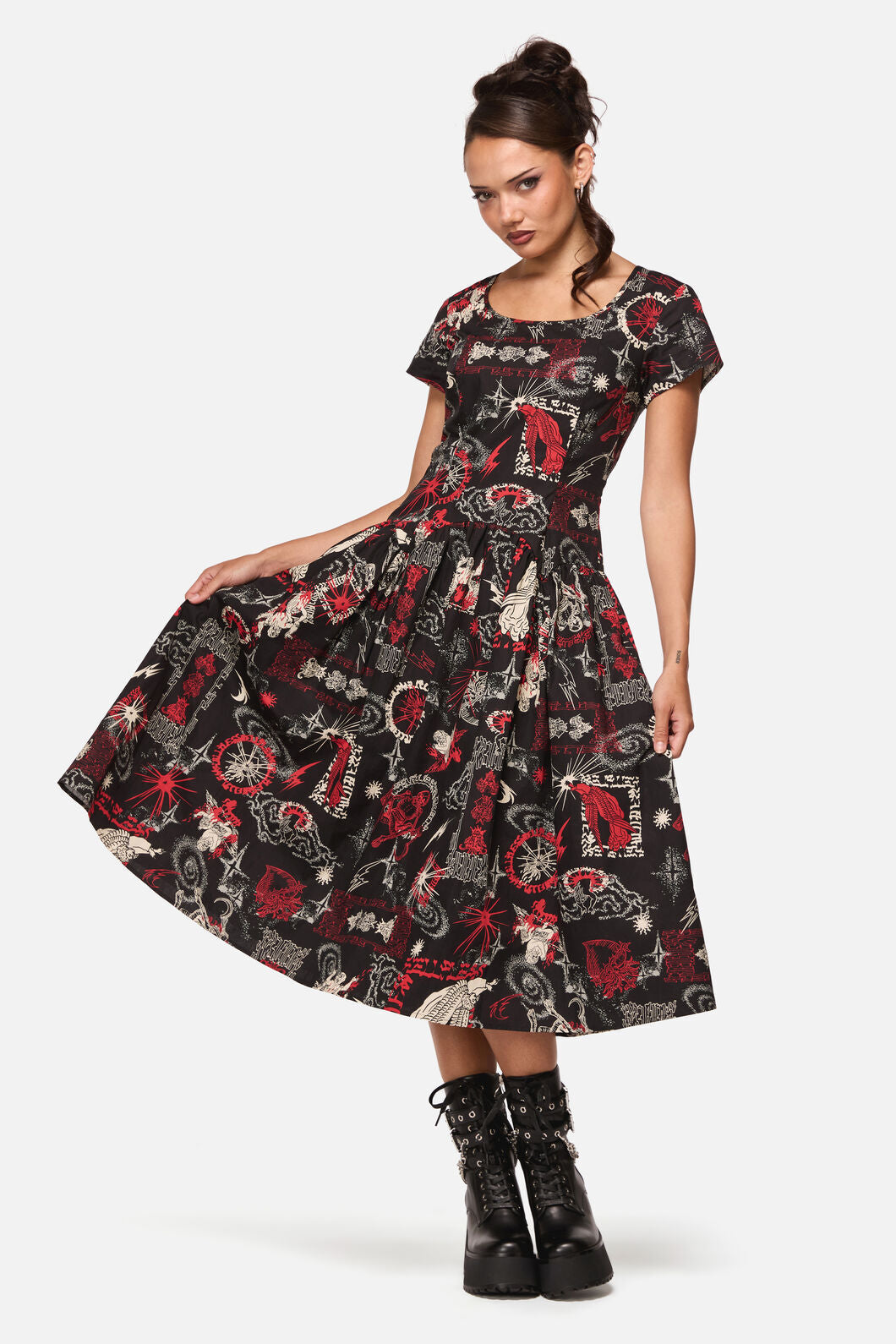 Purgatory Goth Midi Dress – Dangerfield NZ