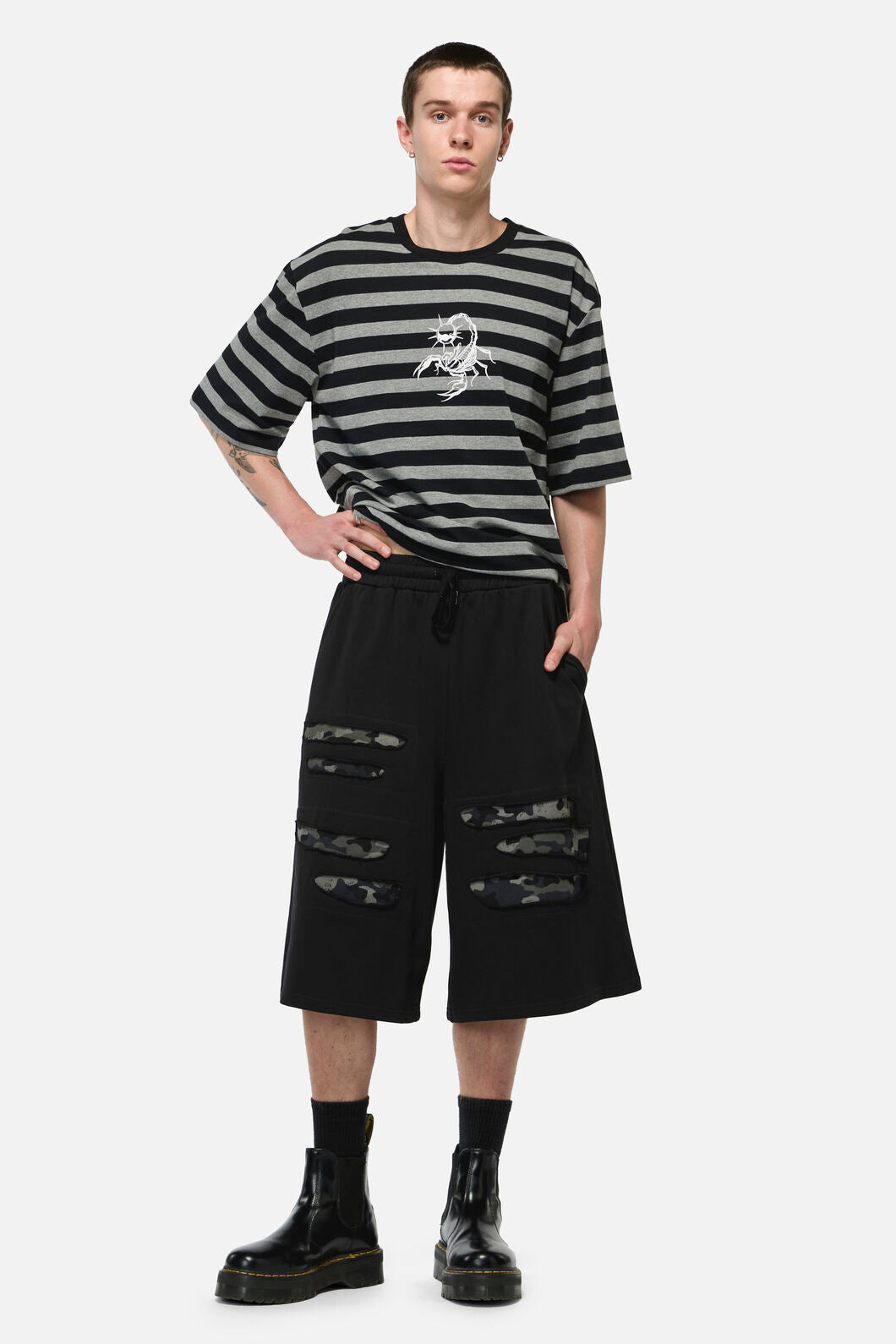 Disruptive Cutout Camo Shorts Dangerfield Nz