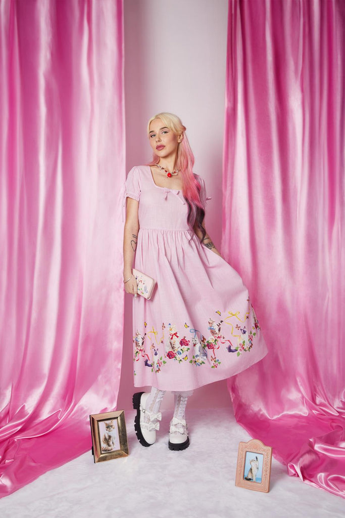 Kitsch Kitty Midi Dress – Dangerfield NZ
