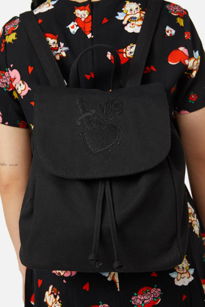 Mercy Canvas Embroidered Backpack – Dangerfield NZ
