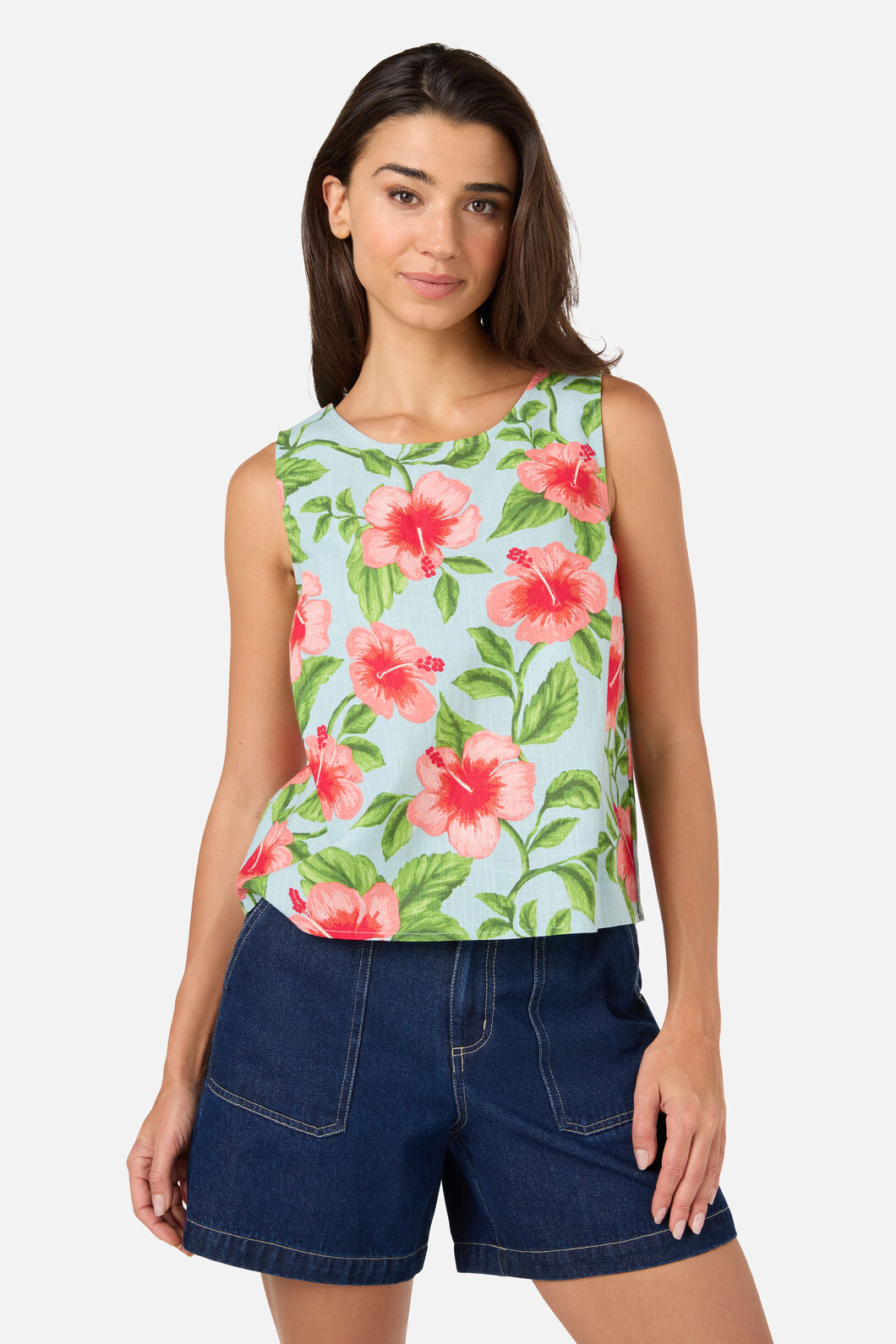Hibiscus Summer Shell Top – Dangerfield NZ