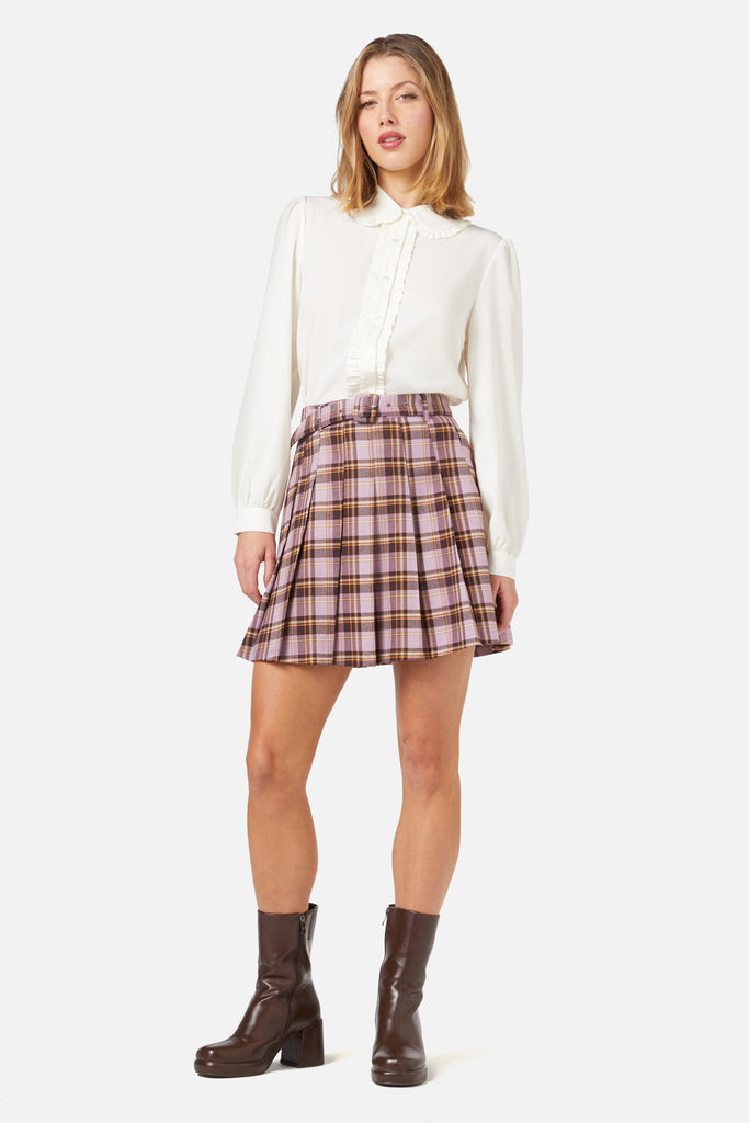 Jeannie Check Mini Skirt – Dangerfield NZ