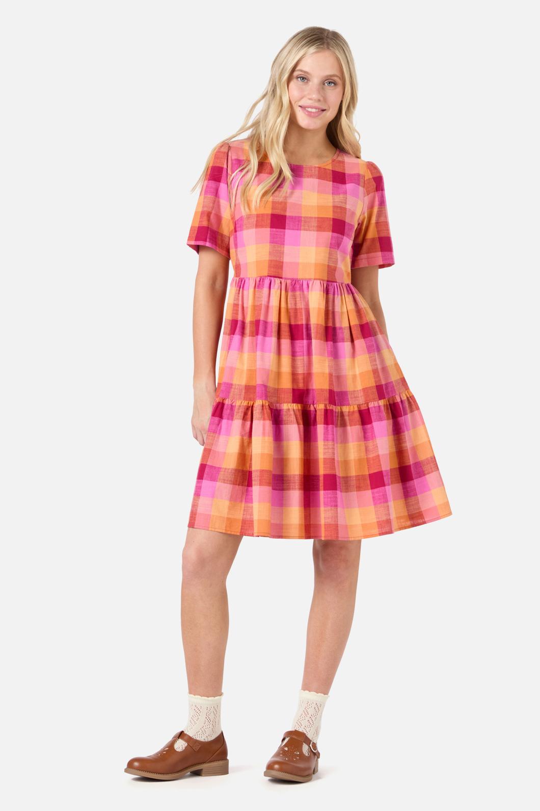 Maxine Check Smock Dress – Dangerfield NZ