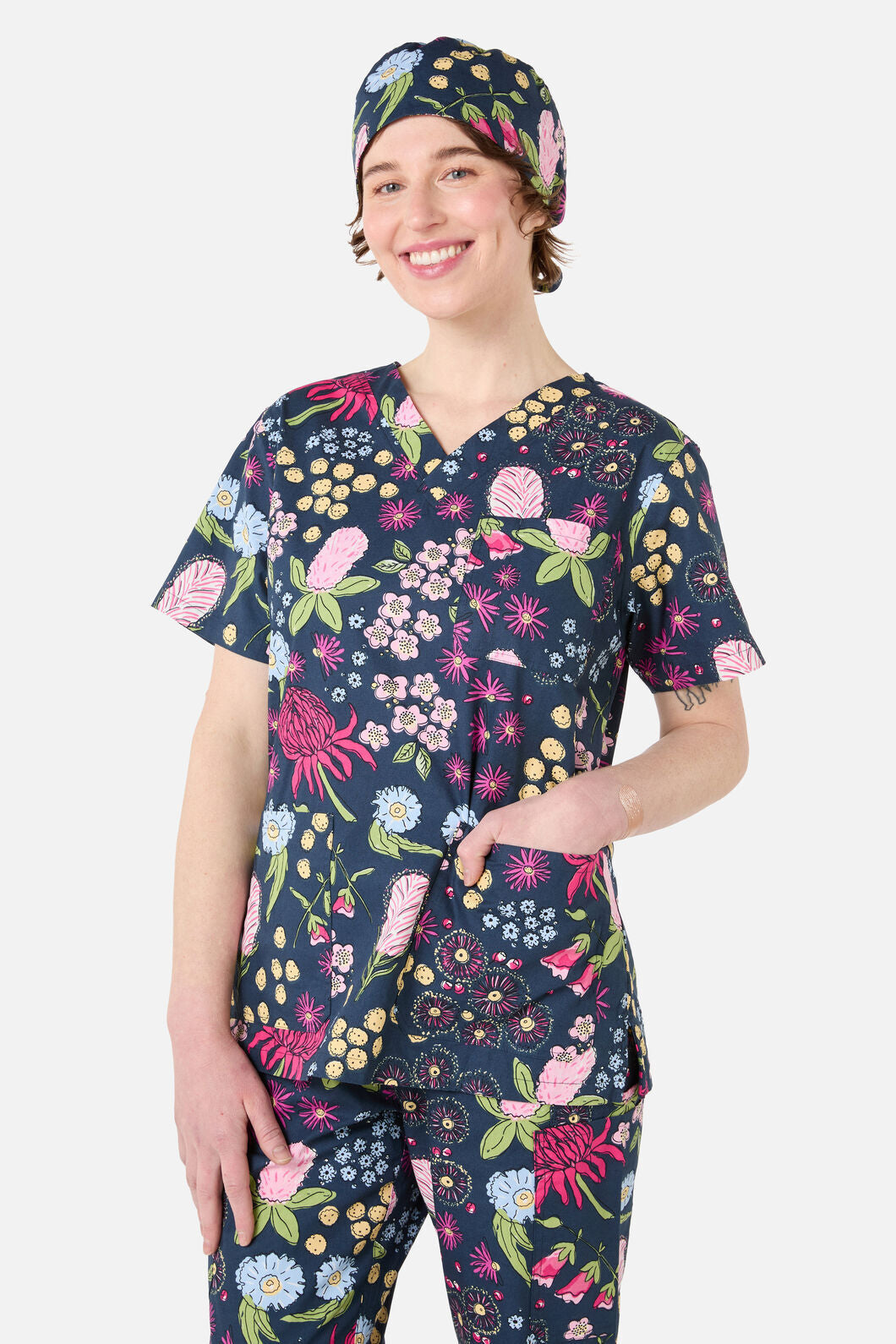 Native Bouquet Scrub Hat – Dangerfield NZ
