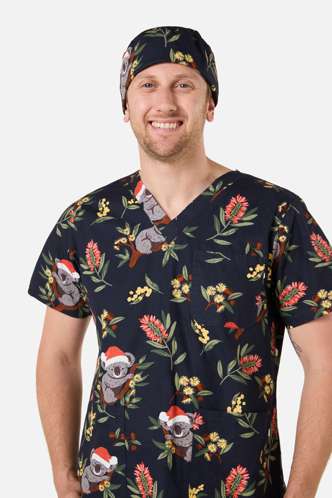 Christmas Koala Navy Scrub Hat – Dangerfield NZ
