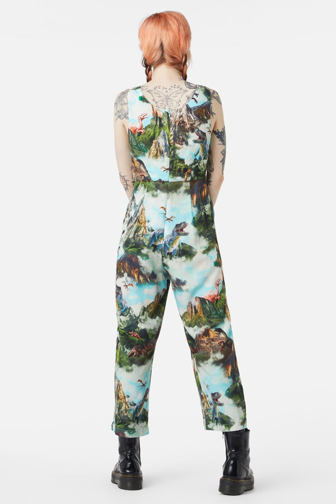 Triassic Scene Printed Jumpsuit – Dangerfield NZ