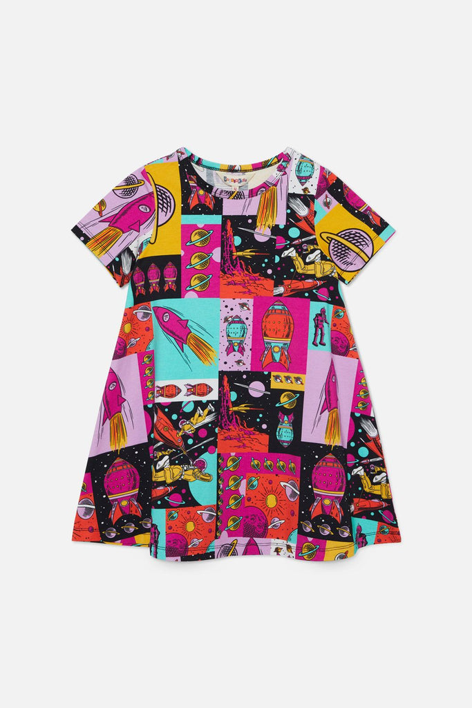 Spaced Out Kids Dress – Dangerfield NZ